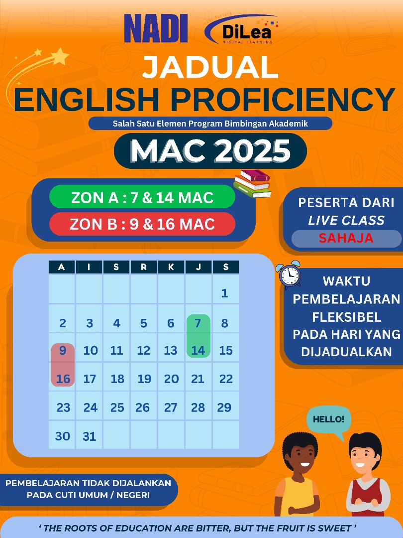 NADI Nurture DILEA | Jadual English Proficiency – NADI Kg Sungai Leman ... NADI Nurture DILEA | Jadual English Proficiency – NADI Kg Sungai Leman ...