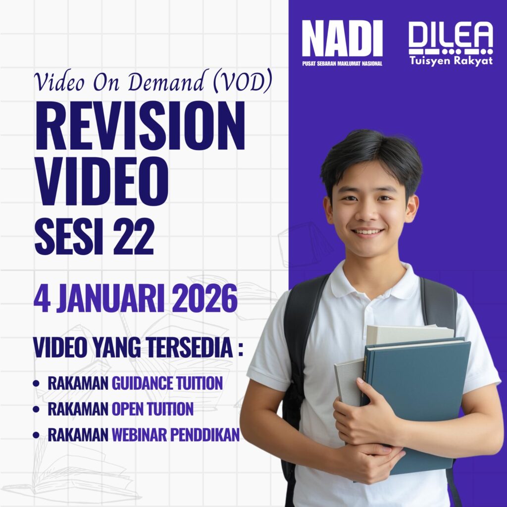 📢 PENDAFTARAN VIDEO ON DEMAND – REVISION VIDEO SESI 22 KINI DIBUKA ...
